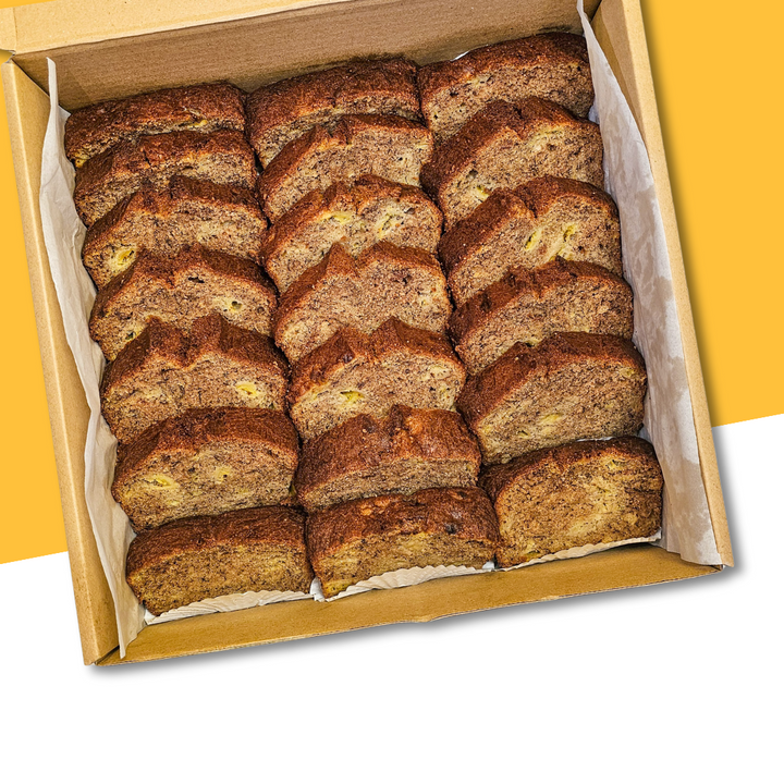 Brown Sugar Banana Pound Cake - Box of 20 [Party & Catering] – Dome Bakery