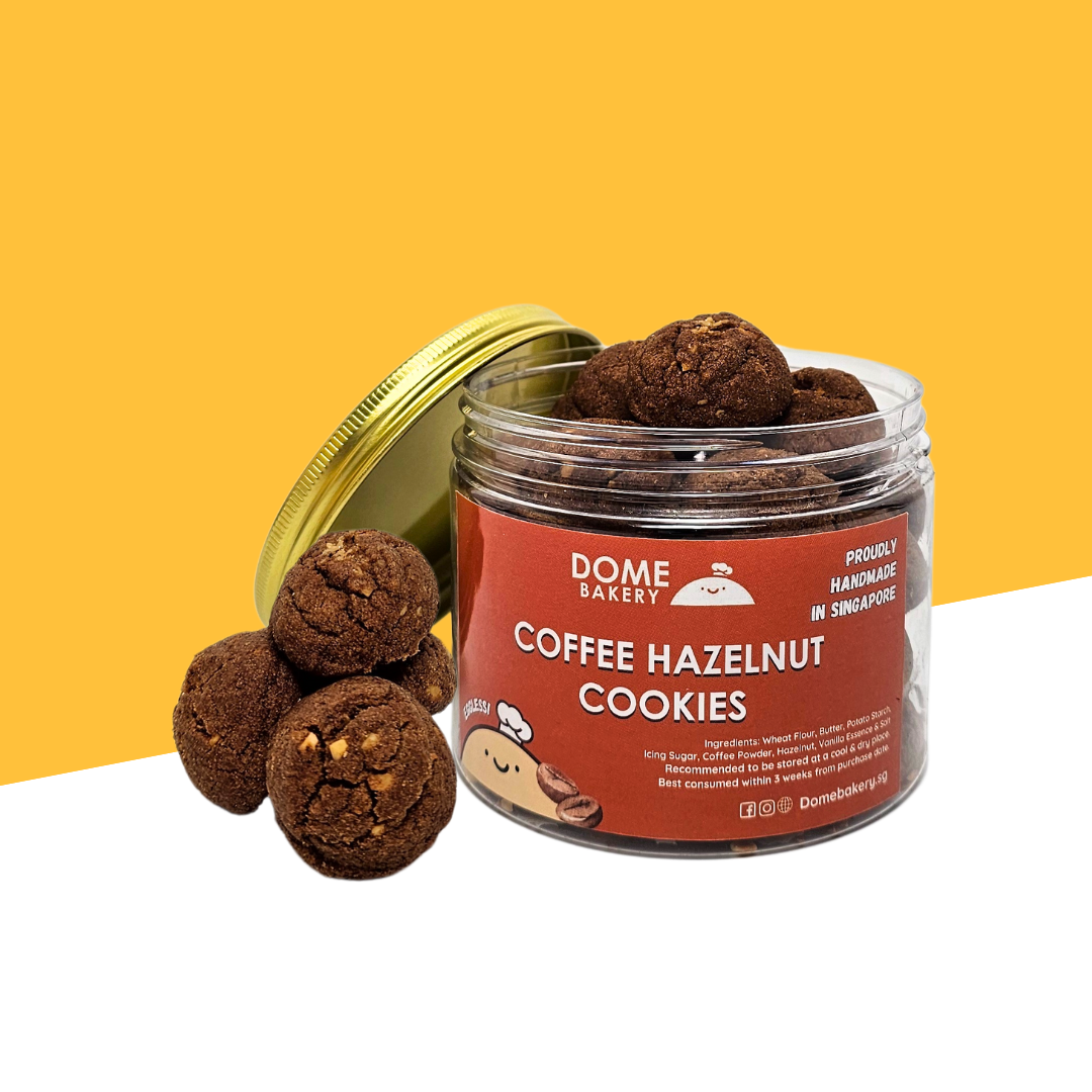 Coffee Hazelnut Cookie Jar (Eggless) – Dome Bakery